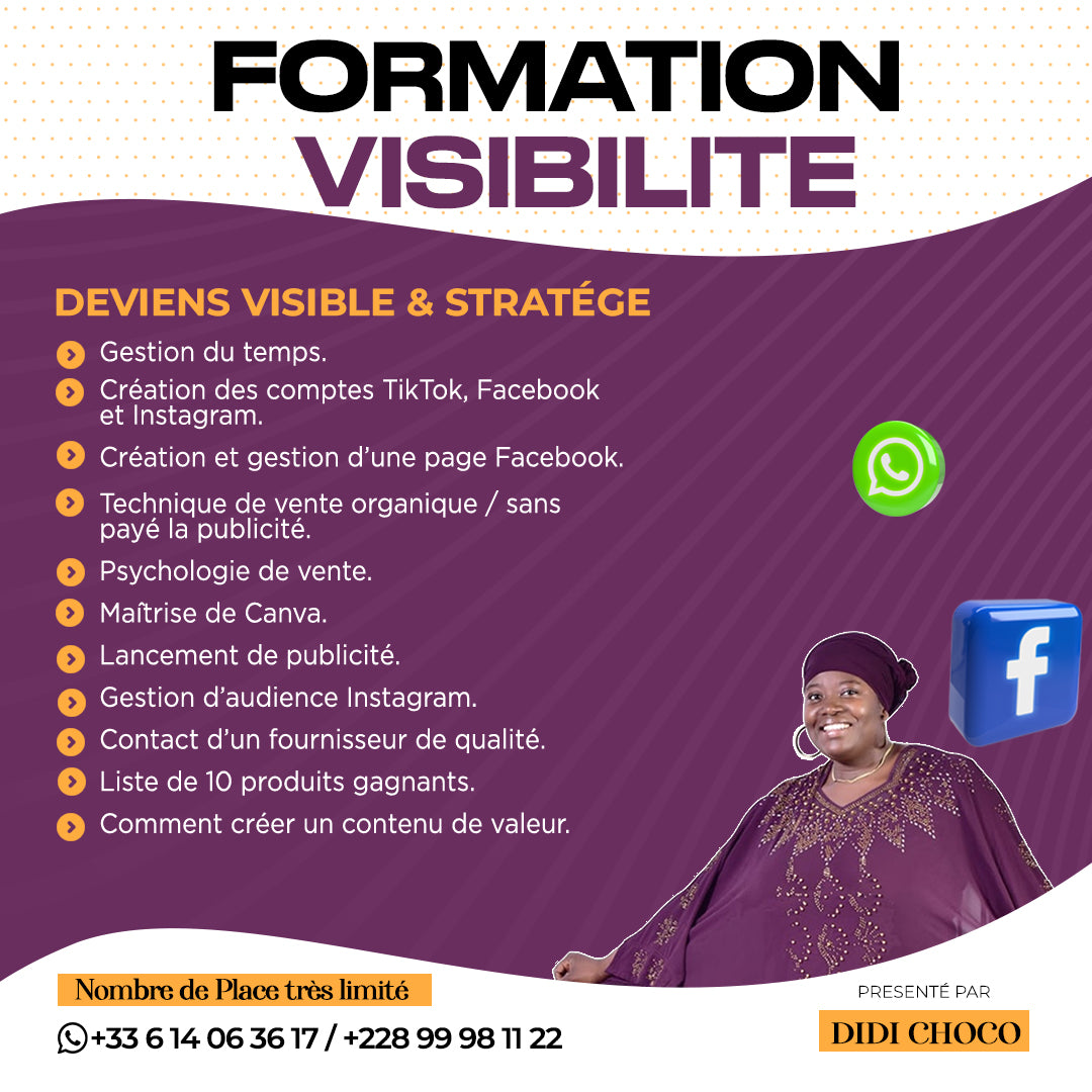 Formation Visibilité – DIDI CHOCO STORE